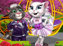 ANGELA SI TOM NUNTA DE PRIMAVARA - JOCURI TALKING FRIENDS