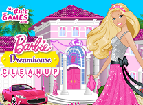 BARBIE CURATA CASA DE VIS - JOCURI CU BARBIE