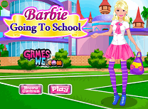 BARBIE MERGE LA SCOALA - JOCURI CU BARBIE