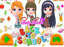 BEBELUSA BARBIE INAPOI LA SCOALA - JOCURI CU BARBIE