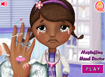 DOCTORITA PLUSICA LA DOCTORUL DE MANA - JOCURI CU DOCTORITA PLUSICA