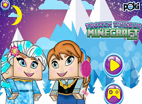 ELSA SI ANNA MINECRAFT - JOCURI CU REGATUL DE GHEATA