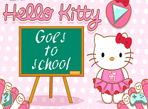 HELLO KITTY MERGE LA SCOALA - JOCURI CU HELLO KITTY
