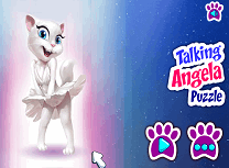 PUZZLE CU TALKING ANGELA - JOCURI TALKING FRIENDS