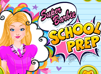 SUPER BARBIE LA SCOALA - JOCURI CU BARBIE