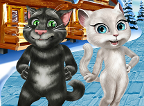 TOM SI ANGELA VACANTA DE IARNA - JOCURI TALKING FRIENDS