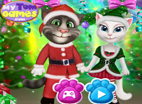 TOM SI ANGELA DE ANUL NOU - JOCURI TALKING FRIENDS