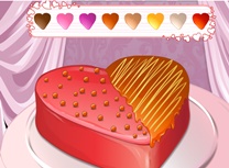 TORT IN FORMA DE INIMA - JOCURI DE FETE
