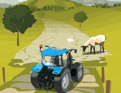 TRACTORUL DIN LIVADA - JOCURI CU TRACTOARE