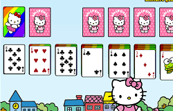 HELLO KITTY SOLITAIRE - JOCURI CU HELLO KITTY