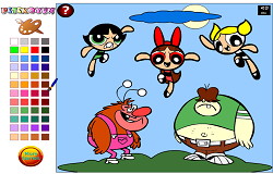 FETITELE POWERPUFF DE COLORAT - JOCURI CU FETITELE POWERPUFF