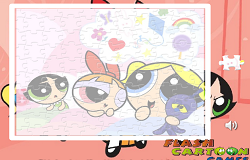 PUZZLE FETITELE POWERPUFF - JOCURI CU FETITELE POWERPUFF