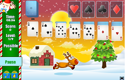 SOLITAIRE CU MOS CRACIUN - JOCURI CU MOS CRACIUN