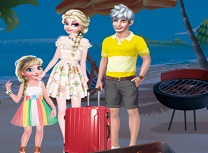 FAMILIA FROZEN VACANTA DE VARA - JOCURI CU REGATUL DE GHEATA