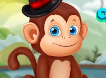 INGRIJITI MAIMUTA DRAGUTA - JOCURI CU ANIMALE