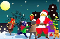 CRACIUN MAGIC PUZZLE - JOCURI CU MOS CRACIUN