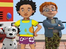 POMPIERUL SAM POTRIVESTE UMBRELE - JOCURI CU POMPIERUL SAM